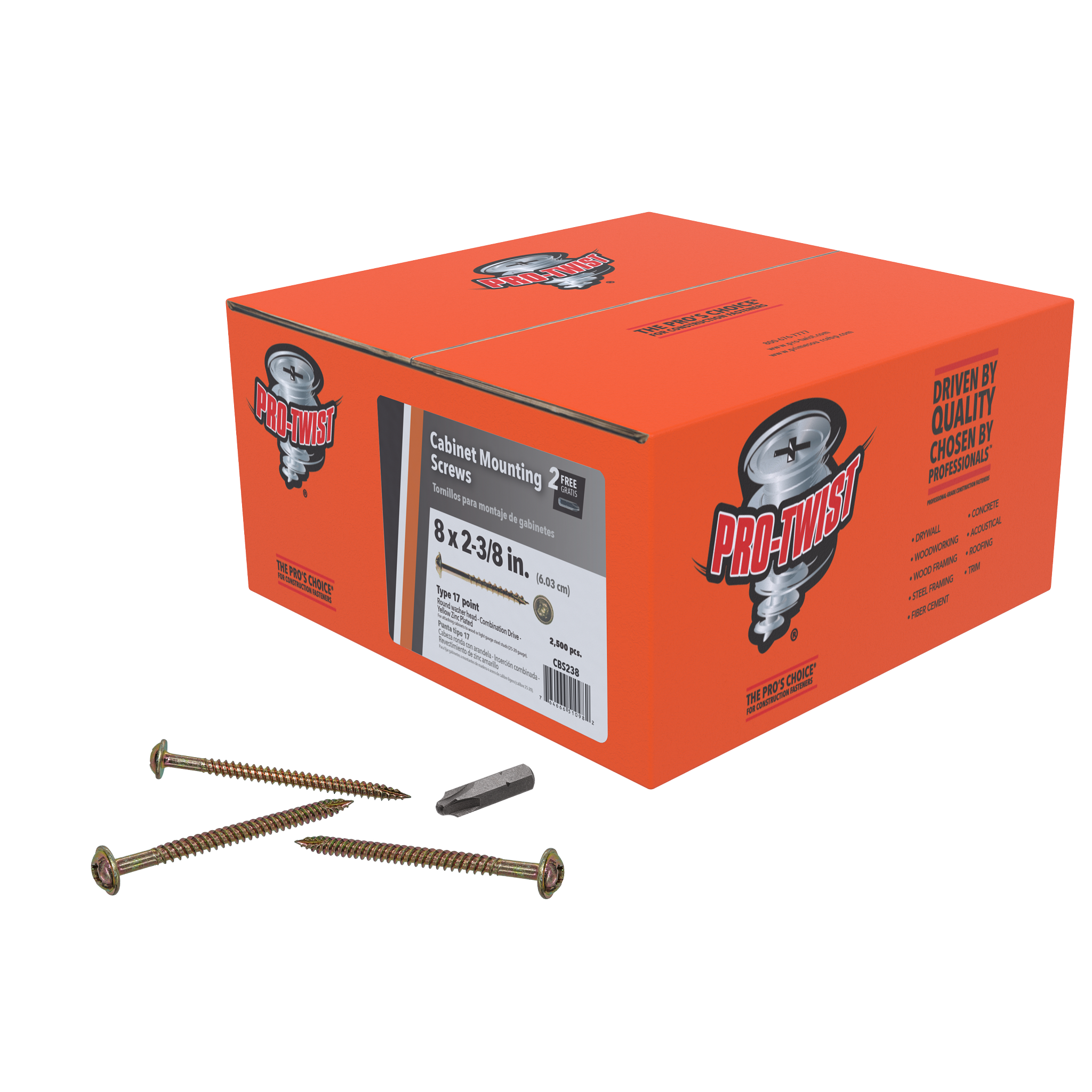 Cabinet Screws for Woodworking & Metal | Pro-Twist