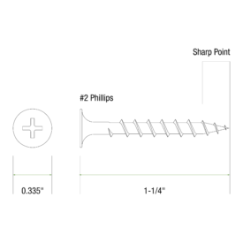 Collated Coarse Thread Drywall Screws | Pro-Twist