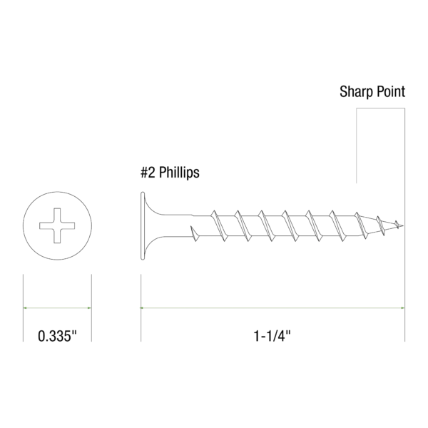 Collated Coarse Thread Drywall Screws | Pro-Twist