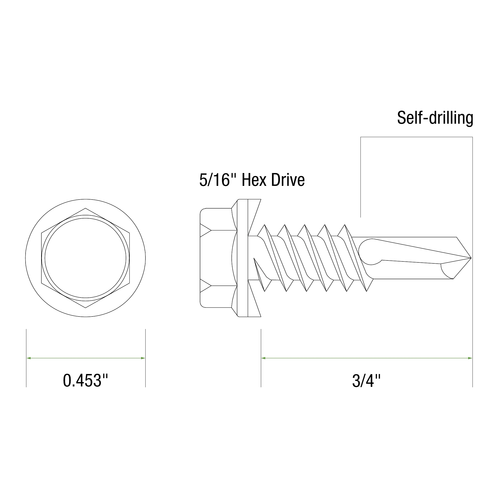 High Hex Washer Head Screws - Pro Twist