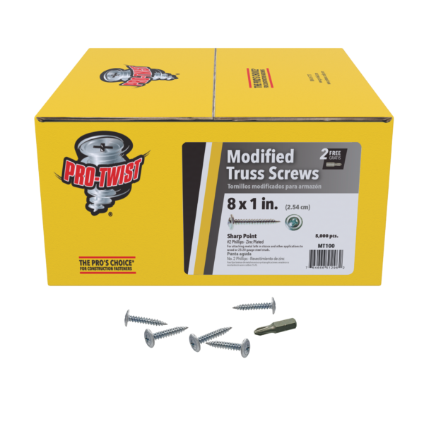 Modified Truss Screws for Wood & Lath Projects | Pro-Twist