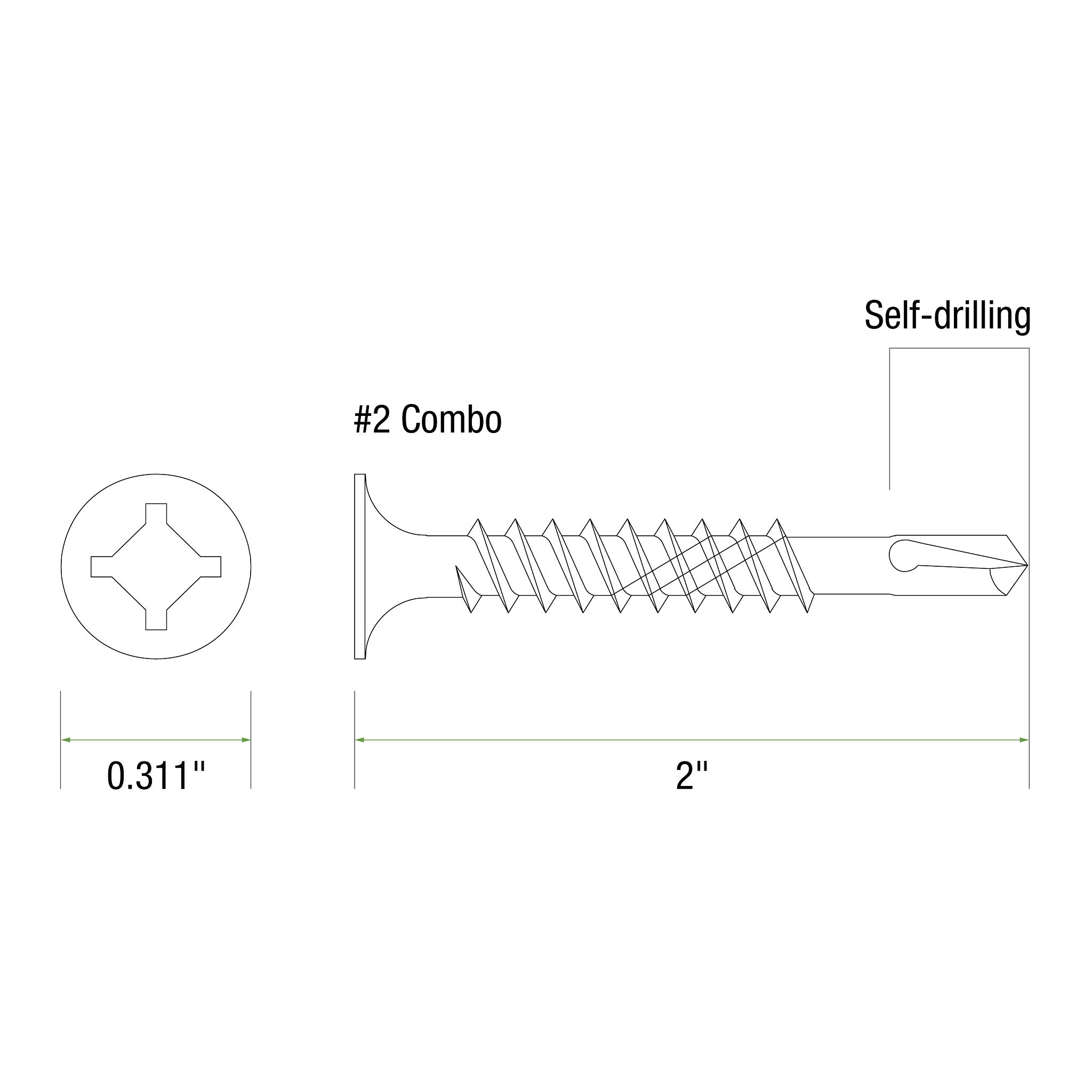 Self-Drilling Bugle Head Pilot Point Screws | Pro-Twist