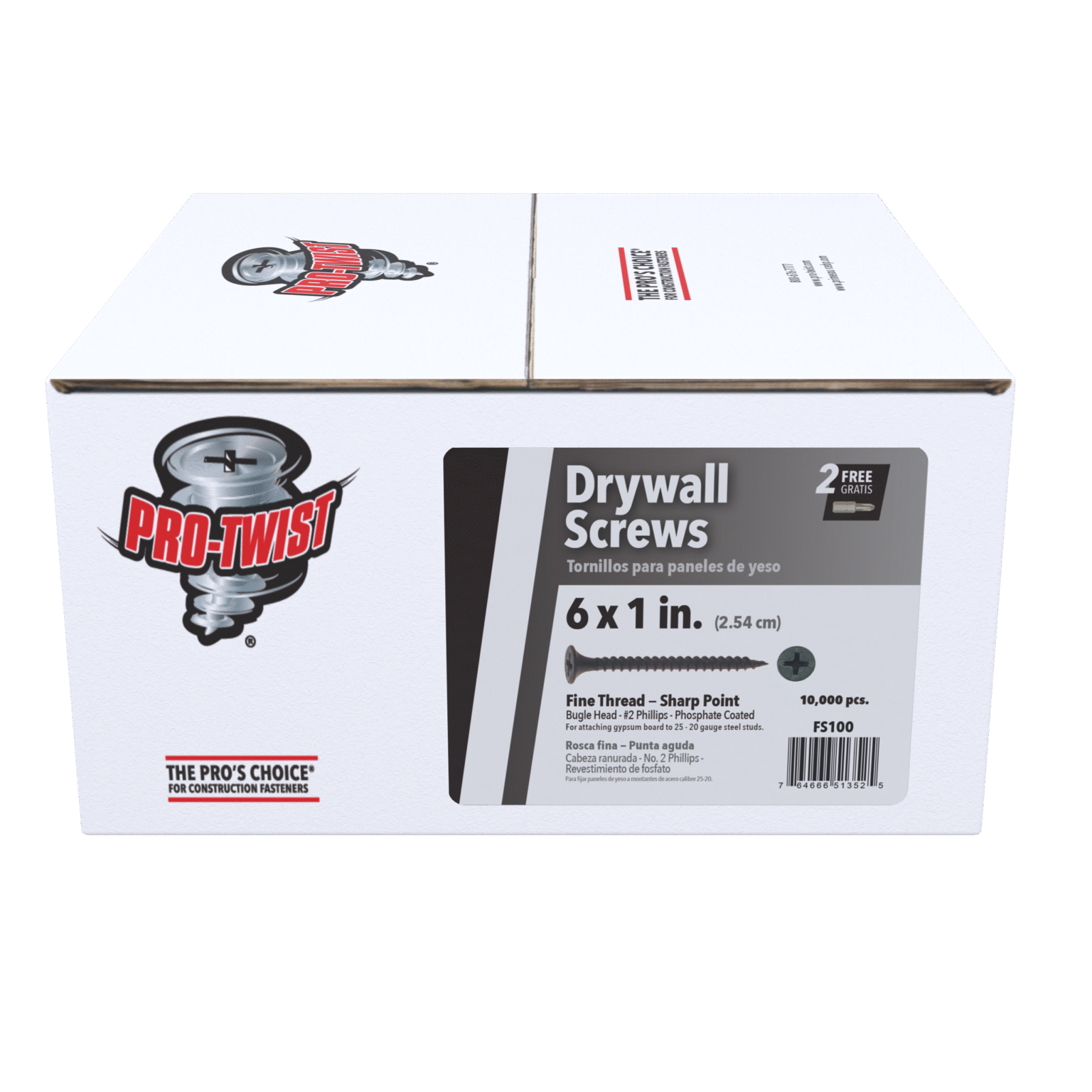 Fine Thread Screws for Drywall Steel Studs | Pro-Twist