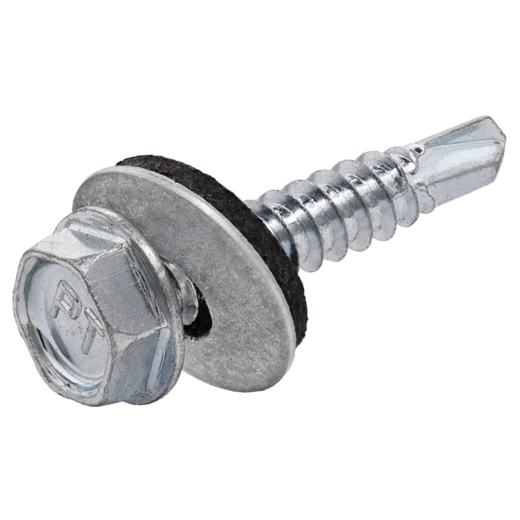 Self-Drilling Hex Washer Head Screws with Neoprene Bonded Washer - Pro ...